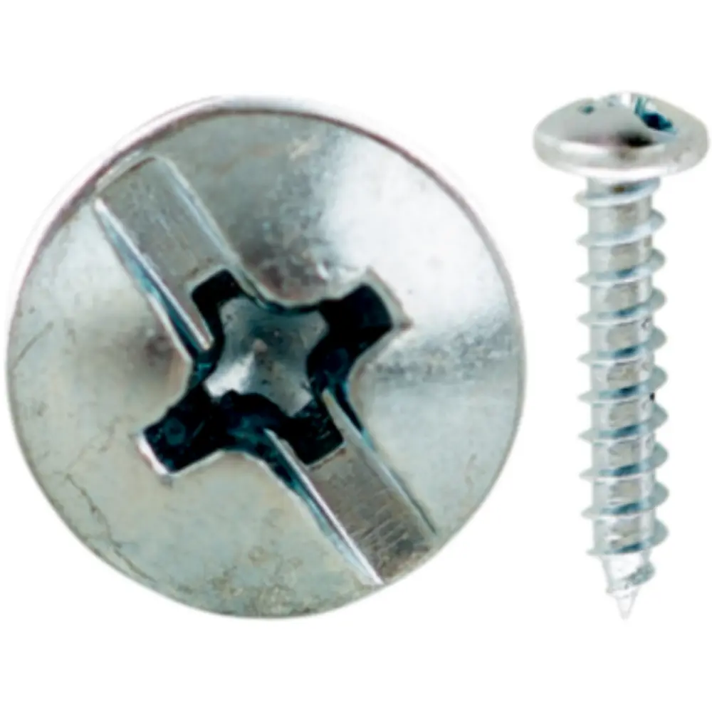 12 x 3/4" Sheet Metal Screw, Pan Head, Phillips/Slotted, Zinc Plated Steel
