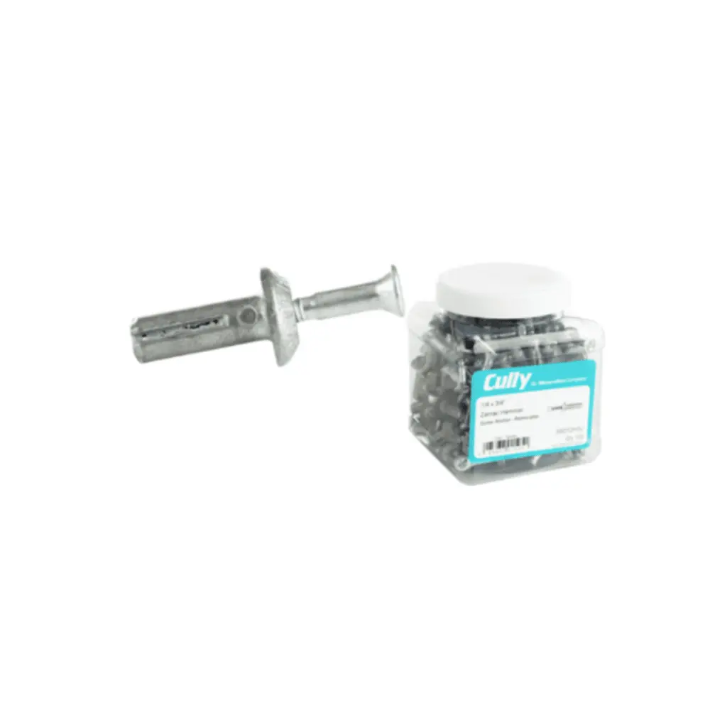 1/4" x 1" Zamac Hammer Screw Anchor