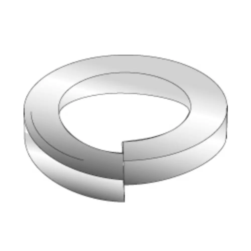 1/2" Lock Washer, Medium Split, Stainless Steel
