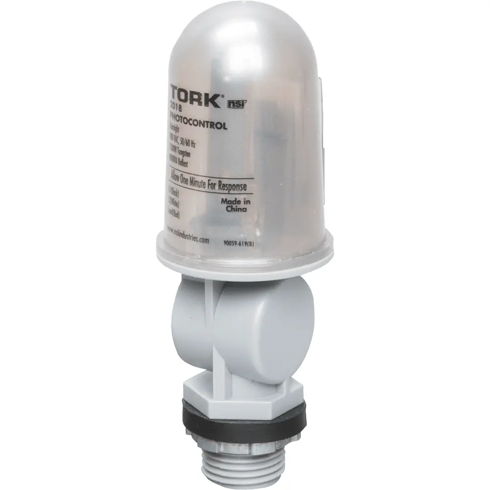 1/2" Stem Conduit Mount Photocontrol Light Sensor,180° Swivel,480 VAC