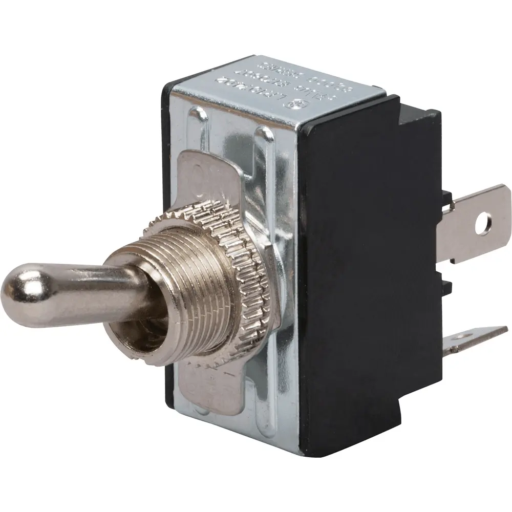 Maintained Toggle Switch, On/Off, DPST, Bat Handle, Quickconnect