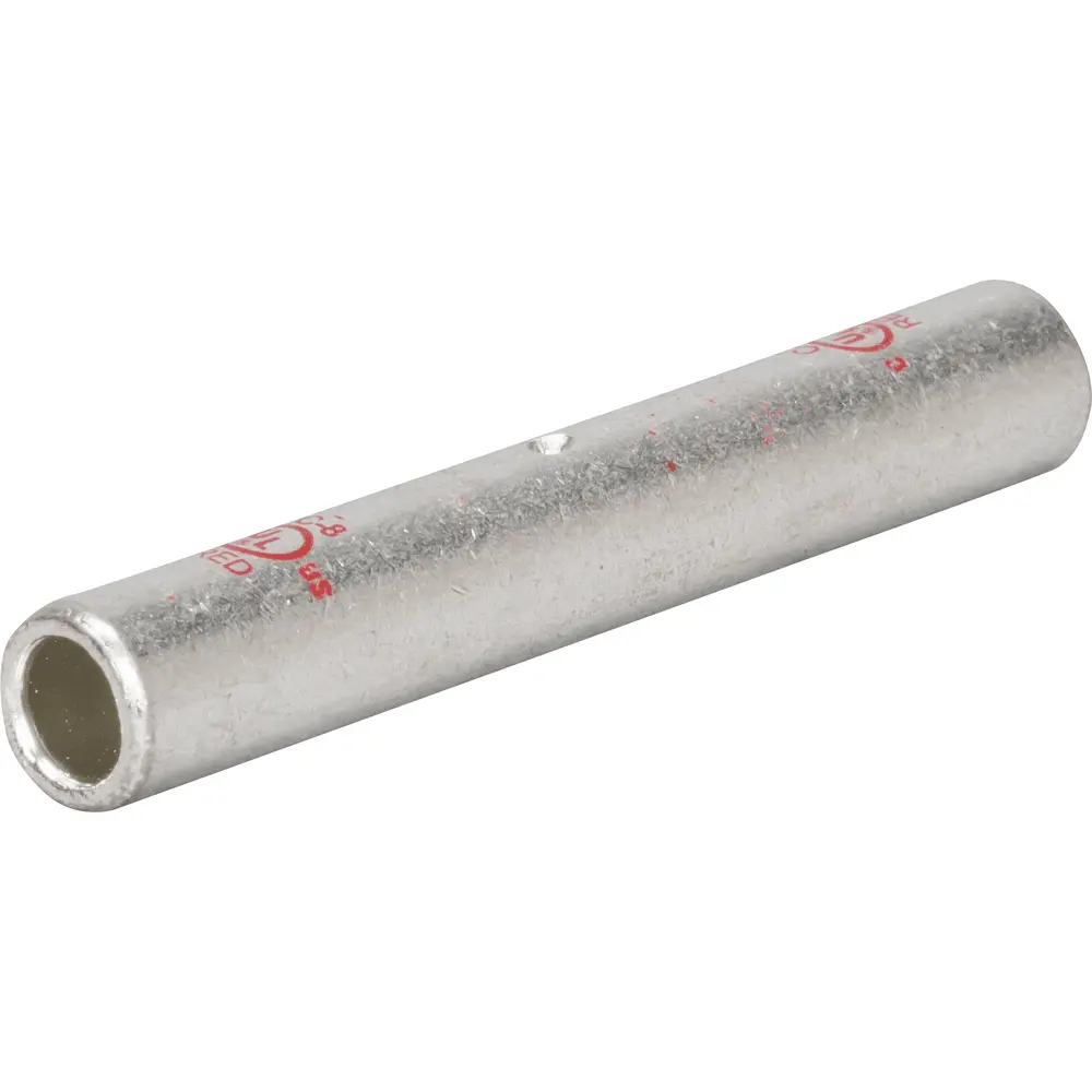 8 AWG Copper Long Barrel Splice, Red