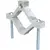 Aluminum Ground Clamp, CU/AL 6 AWG - 250 MCM, 2-1/2" - 4" Pipe