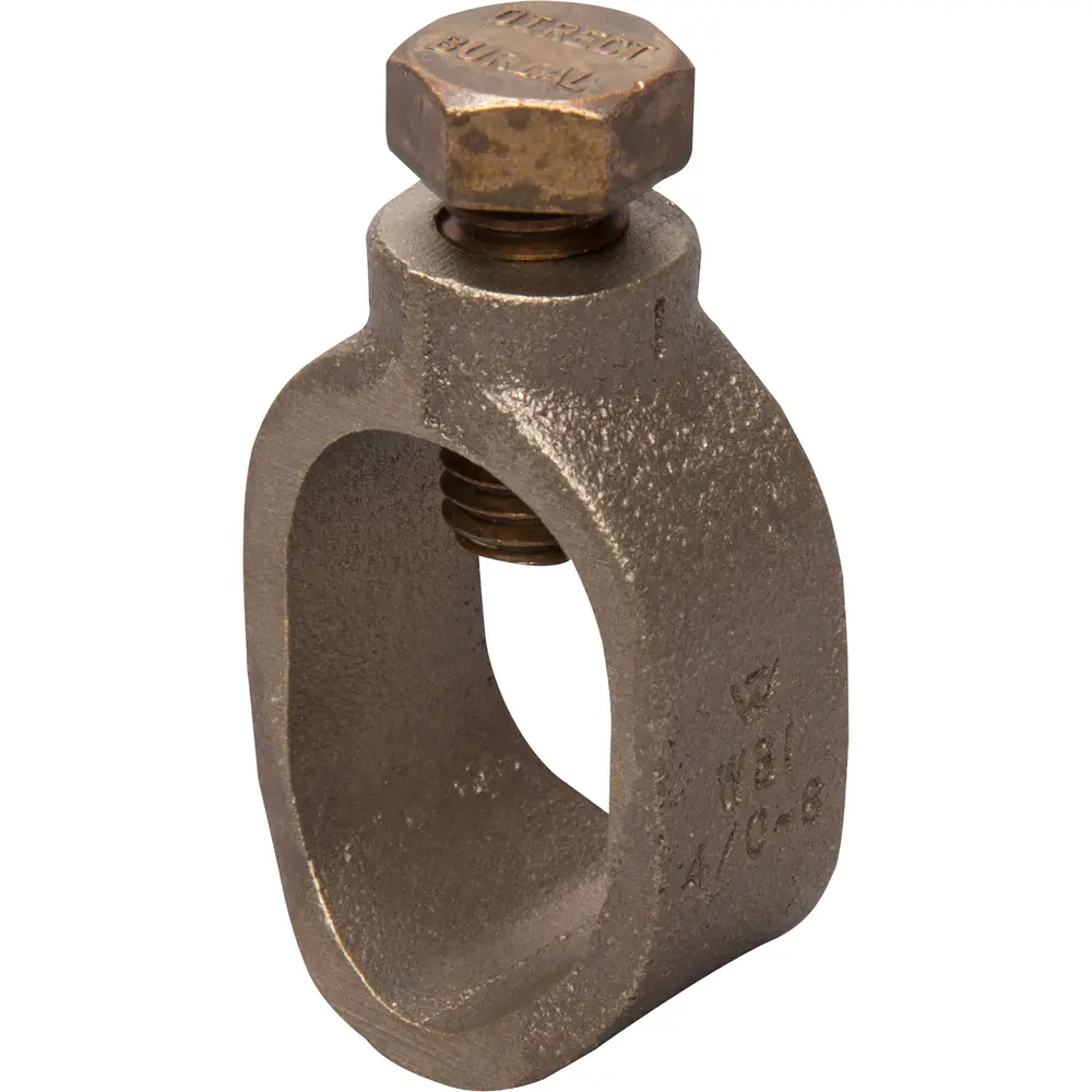 1" Heavy Duty Silicon Bronze Grounding Rod Clamp for Burial