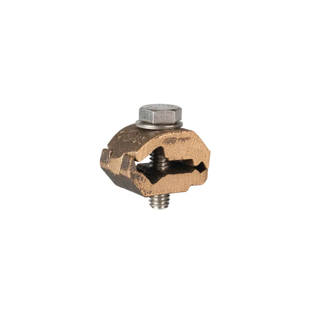 1/2" Heavy Duty Rebar Ground Clamp, Adapter and Screw, Burial