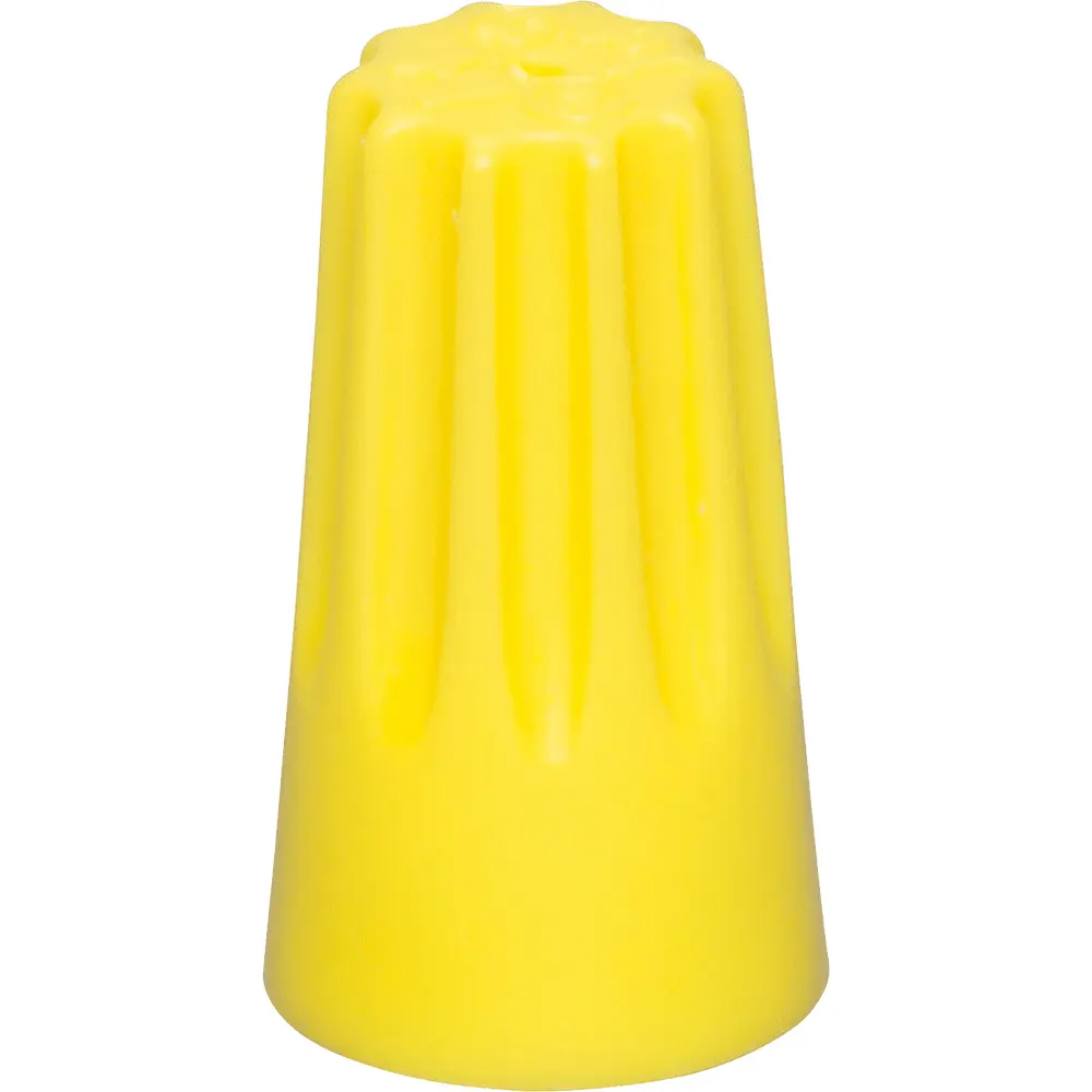 Standard Yellow Wire Connector w/ Quick-Grip Spring, 22 - 8 AWG