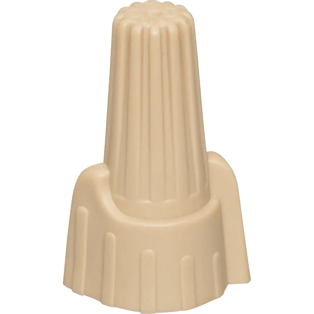 Tan Winged Wire Connector w/ Quick-Grip Spring, 22 - 10 AWG