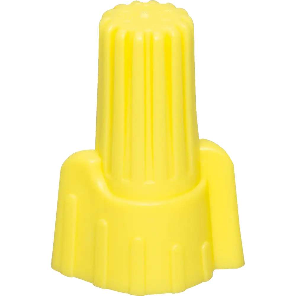Yellow Winged Wire Connector w/ Quick-Grip Spring, 18- 10 AWG
