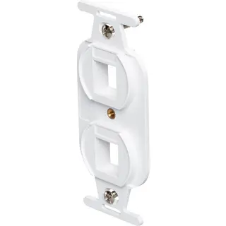 106 Frame, Keystone, 2-Hole, White