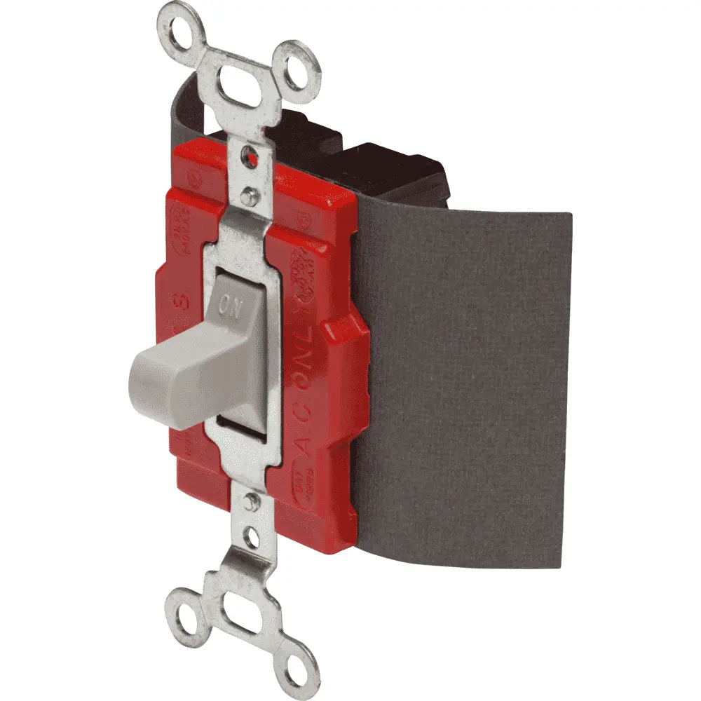 20 A 120/277 VAC Tamper Resistant Manual Controller, Single-Pole, Gray