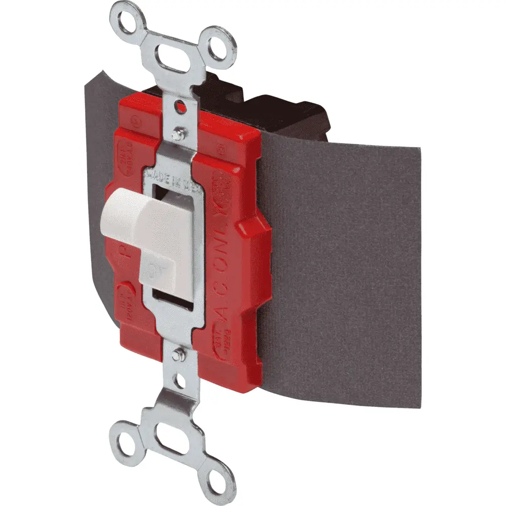 20 A 120/277 VAC Tamper Resistant Manual Controller, Single-Pole, White