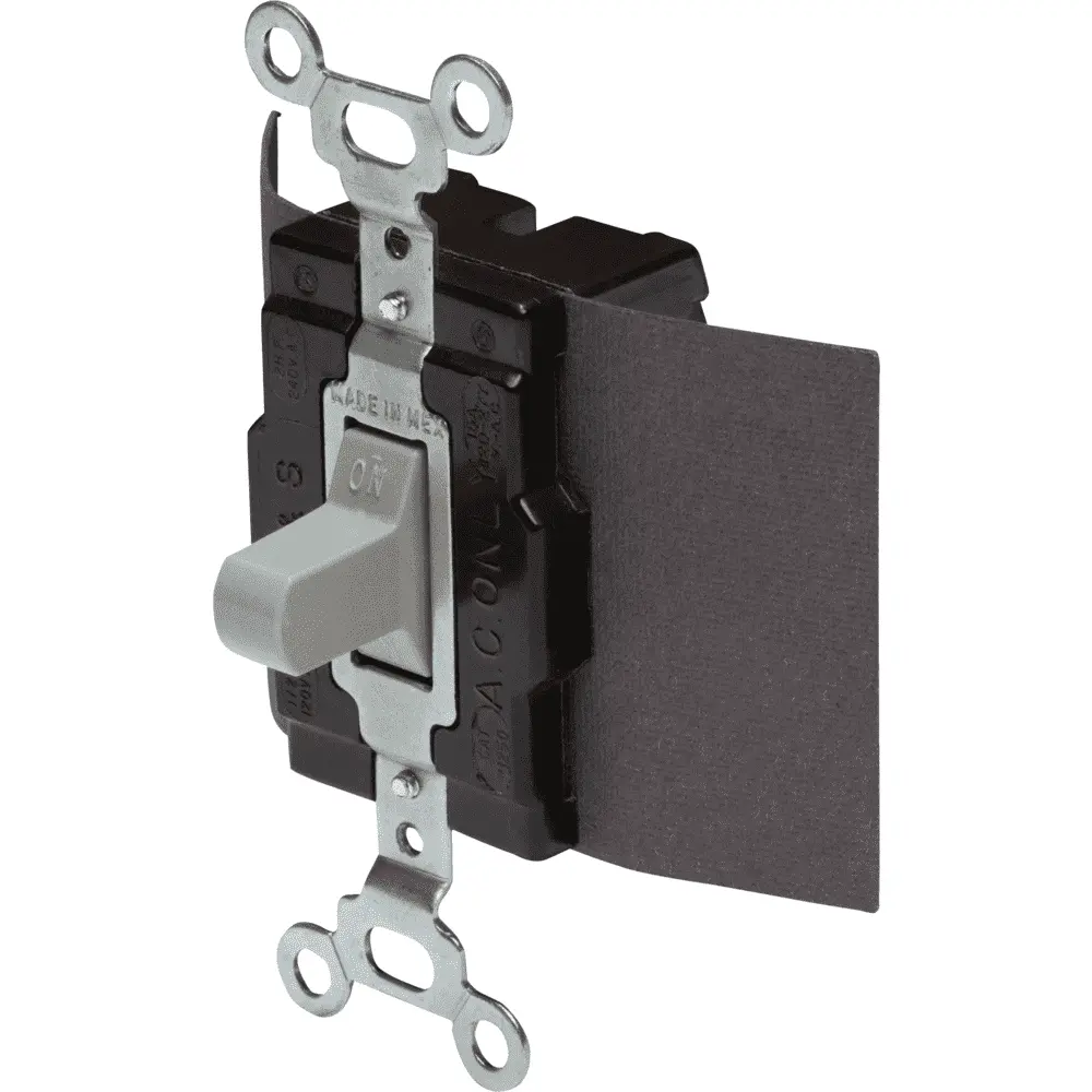 15A 120/277V Double-Throw Switch, Single-Pole, Gray