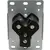 30 A 125 VAC Straight Blade Single Flush Receptacle, TT-30R, Black