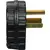 30/50A 250 VAC Straight Blade Angled Plug, Black