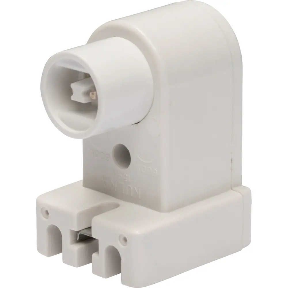 Fluorescent Contact Lampholder Plunger, White