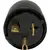 20A Medium-Duty Dead Front Plug, 2-Pole, 3-Wire, 250 VAC, Black