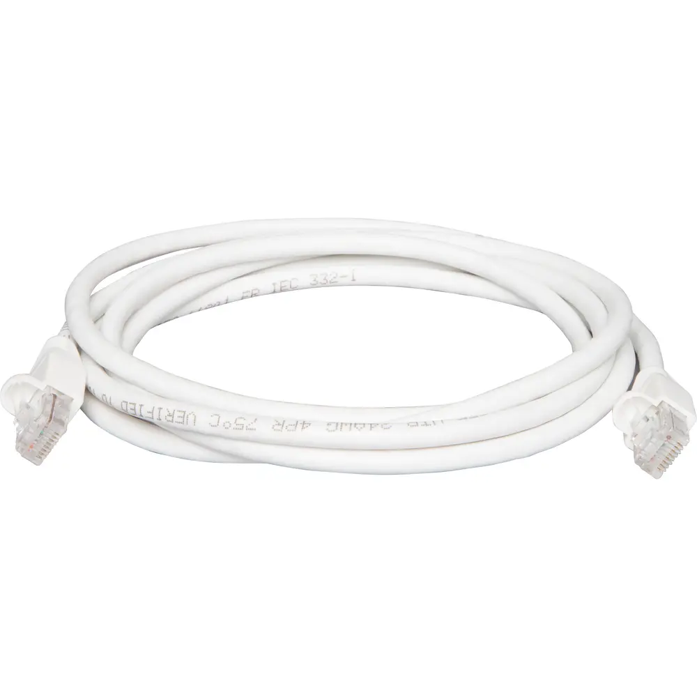 7 ft Cat 5e Patch Cable, White