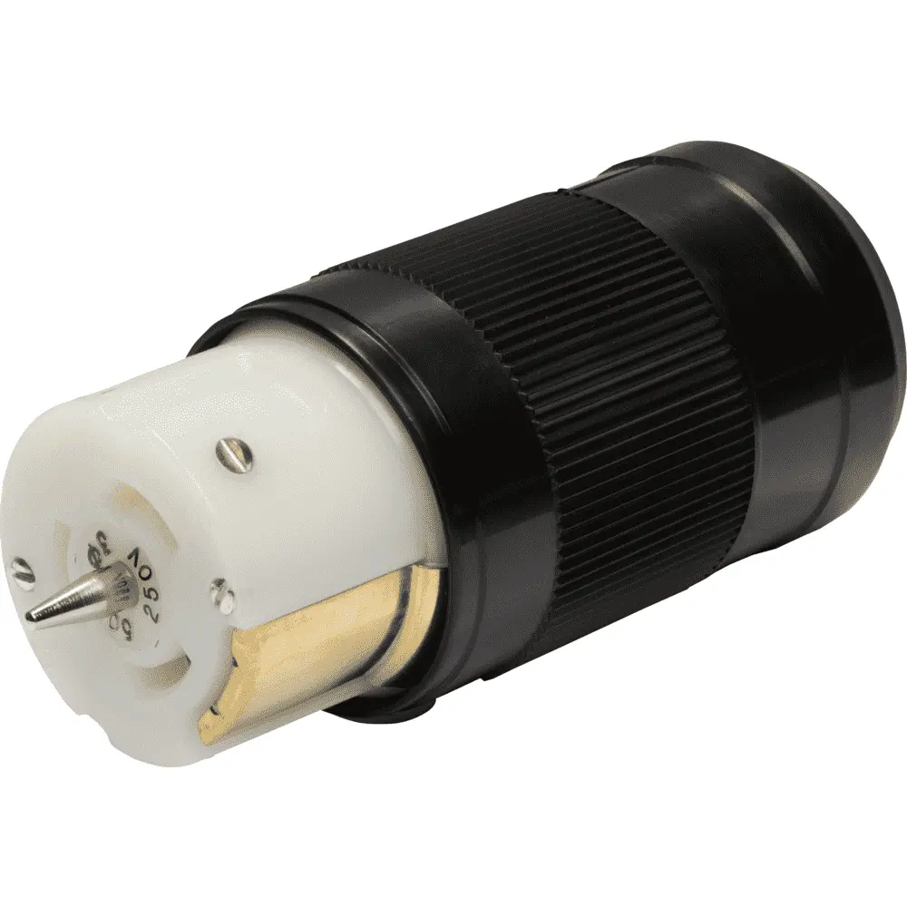 50A California Standard Turnlok Connector, 3-Way Pole, 4-Wire, 250 VAC ...