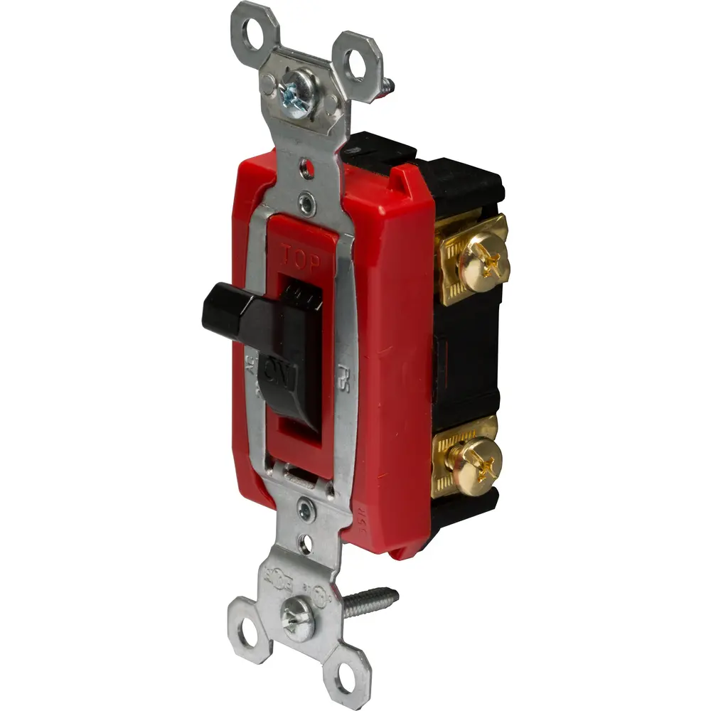 20A 120/277V Hard Use Spec-Grade Switch, Single-Pole, Black
