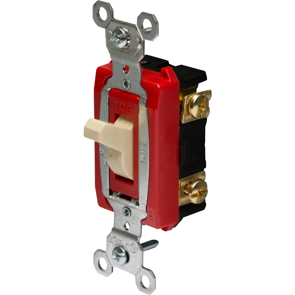 20A 120/277V Hard Use Spec-Grade Switch, Single-Pole, Ivory