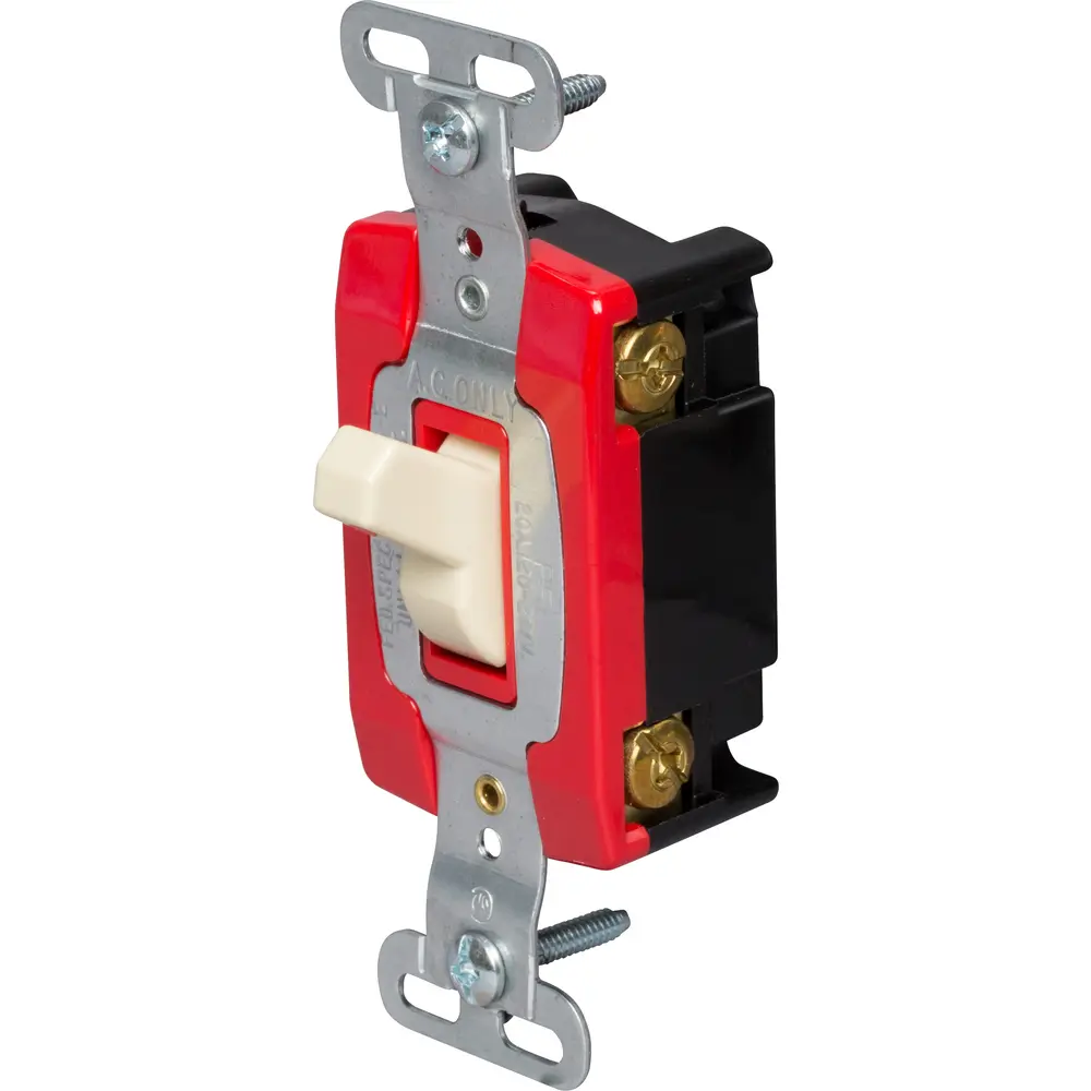 20A 120/277V Toggle Switch, 4-Way, Ivory