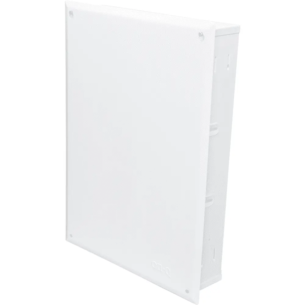Electrical Enclosure, Screw Cover, 20 x 14 x 3 in., NEMA 1, White, w/ KO's