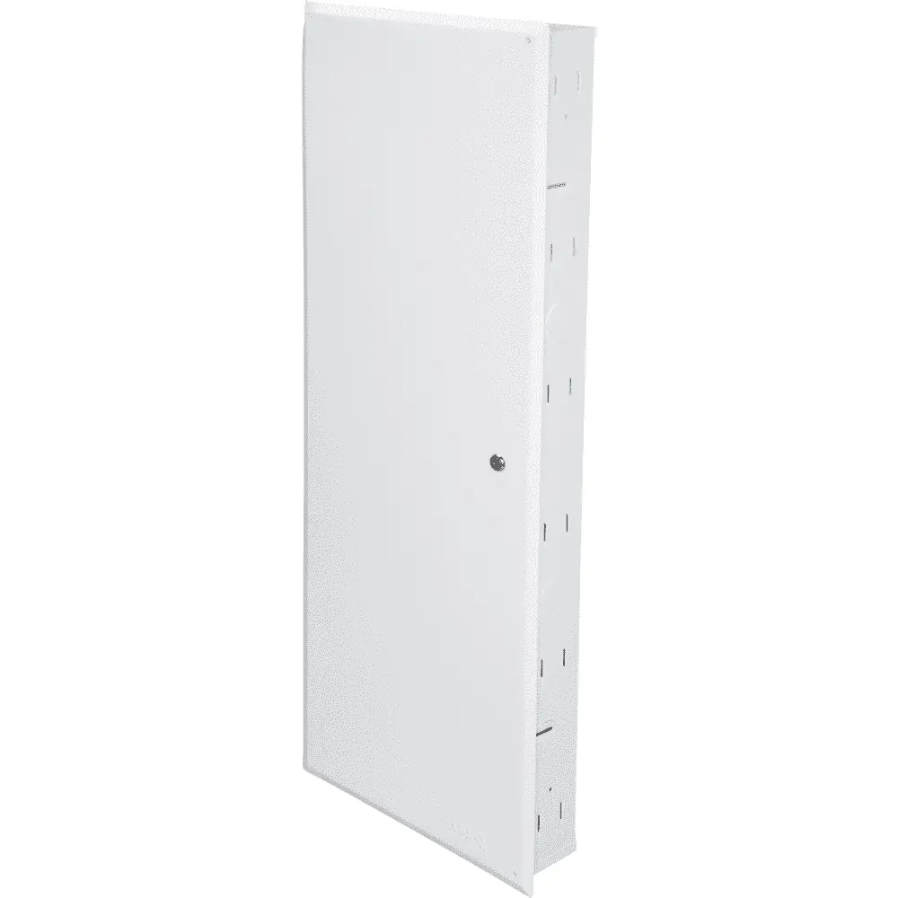 Electrical Enclosure, Hinge Cover, 42 x 14 x 3 in., White, w/ KO's