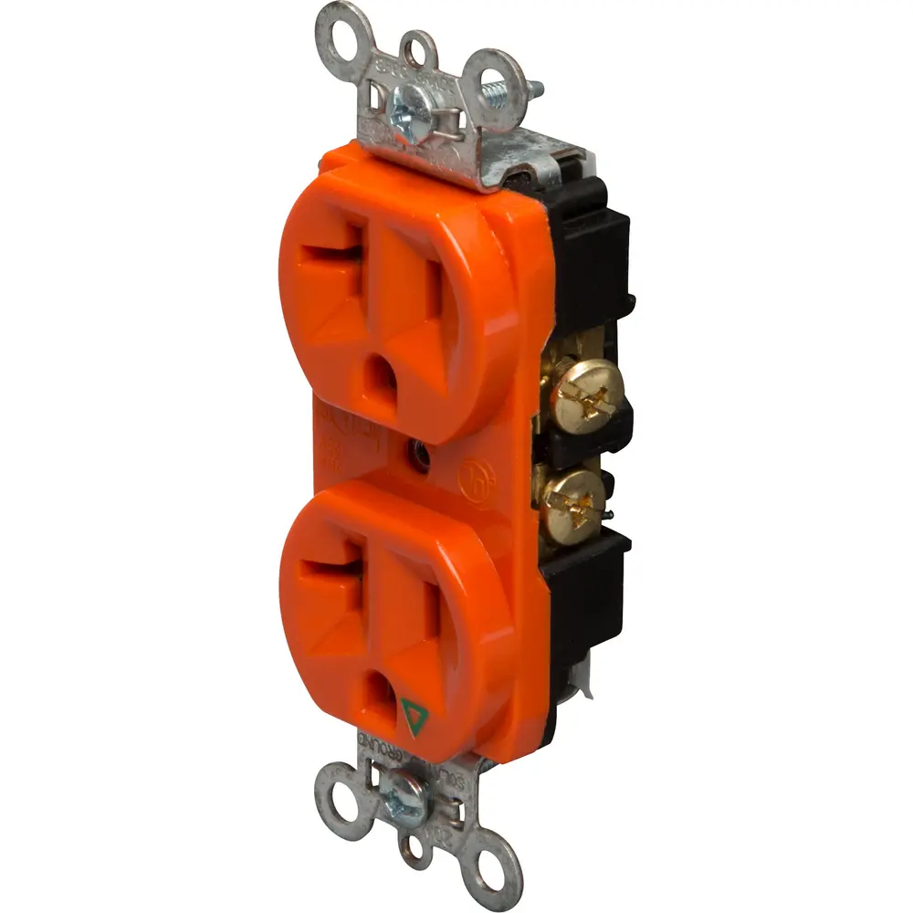 20 A 125 VAC 5-20R Isolated Ground Heavy-Duty Spec Grade Duplex ...