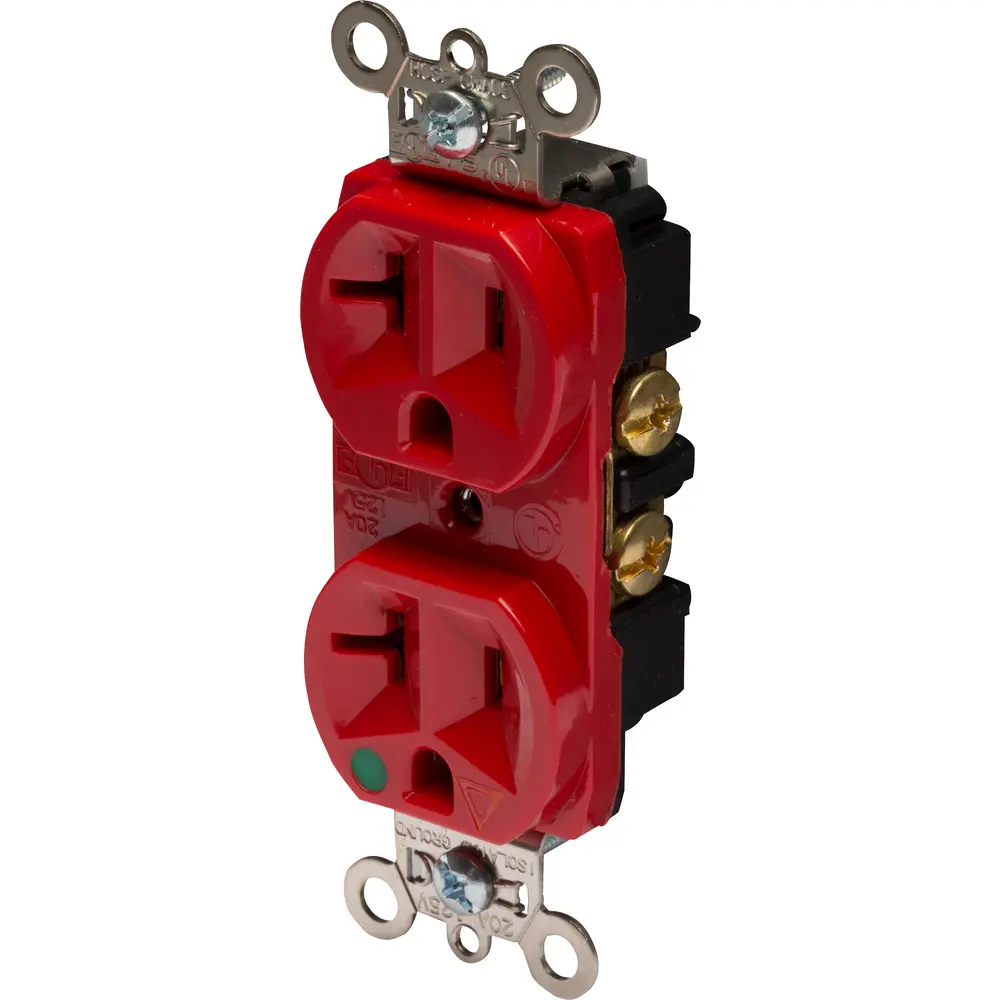 20 A 125 VAC 5-20R Isolated Ground Heavy-Duty Hospital Grade Receptacle ...