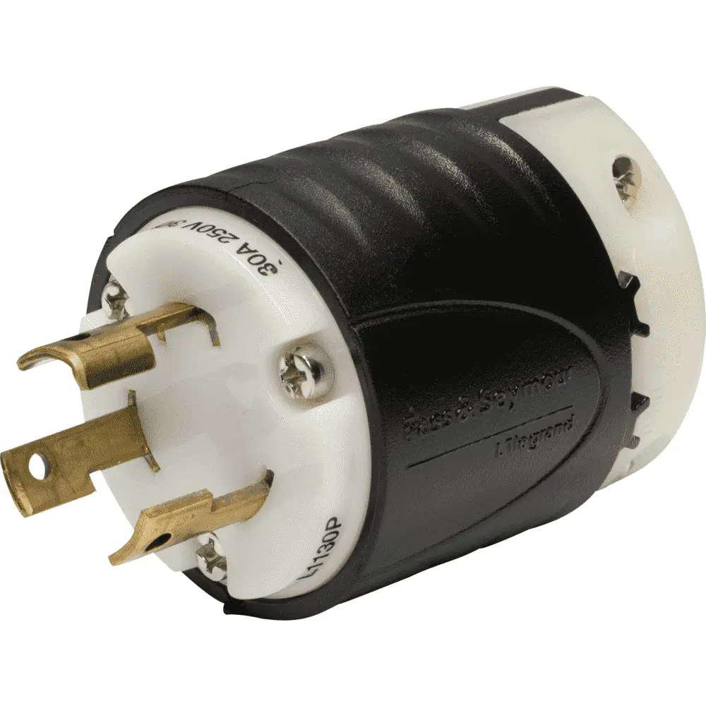 30A Turnlok® Plug, 250 VAC, 3-Wire, 3-Phase