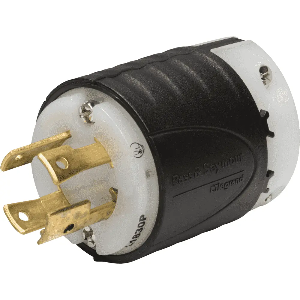 30A Turnlok® Plug, 120/208 VAC, 4-Wire, 3-Phase