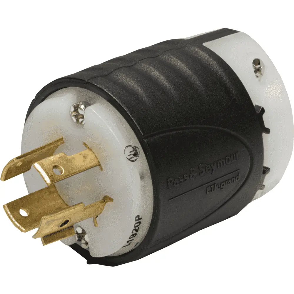 20A Turnlok® Plug, 277/480 VAC, 4-Wire, 3-Phase