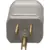 15A MaxGrip M3 Plug, 2-Pole, 3-Wire, 125 VAC, Gray