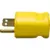 15 A 125 VAC MaxGrip M3 Straight Blade Plug, 5-15P, Yellow