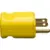 15 A 125 VAC MaxGrip M3 Straight Blade Plug, 5-15P, Yellow