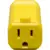15 A 125 VAC MaxGrip M3 Straight Blade Connector, 5-15C, Yellow
