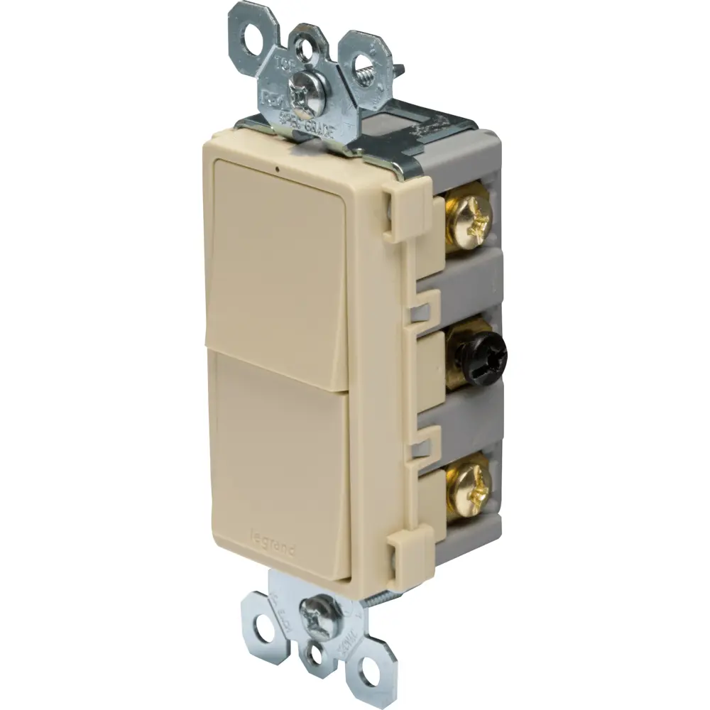 15A 120/125 VAC Radiant® (2) Single-Pole/3-Way Switch, Ivory