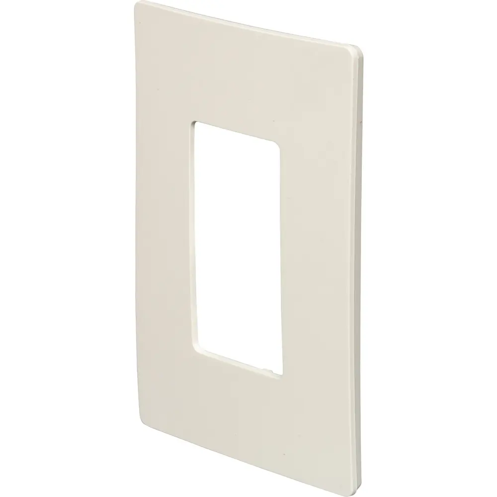 Single-Gang radiant® Decorator Wall Plate, Polycarbonate, Light Almond