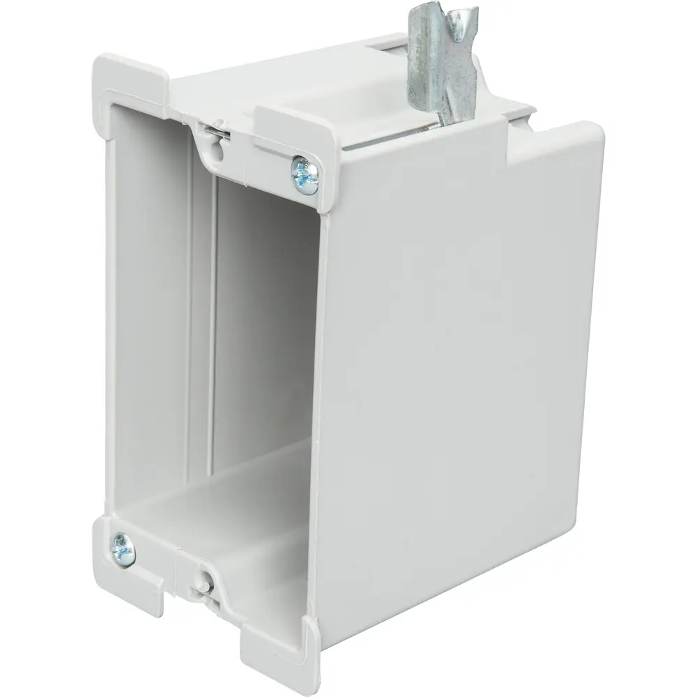 Single-Gang Old Work Switch & Outlet Box w/ Quick/Click, Gray