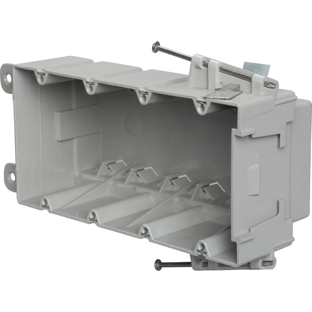 4-Gang Switch & Outlet Box w/ Quick/Clic®, 68 Cu. In.