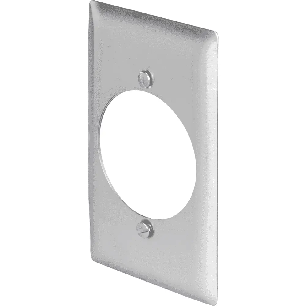 Single-Gang 2.09 in. Diameter Receptacle Wall Plate, Standard Size ...