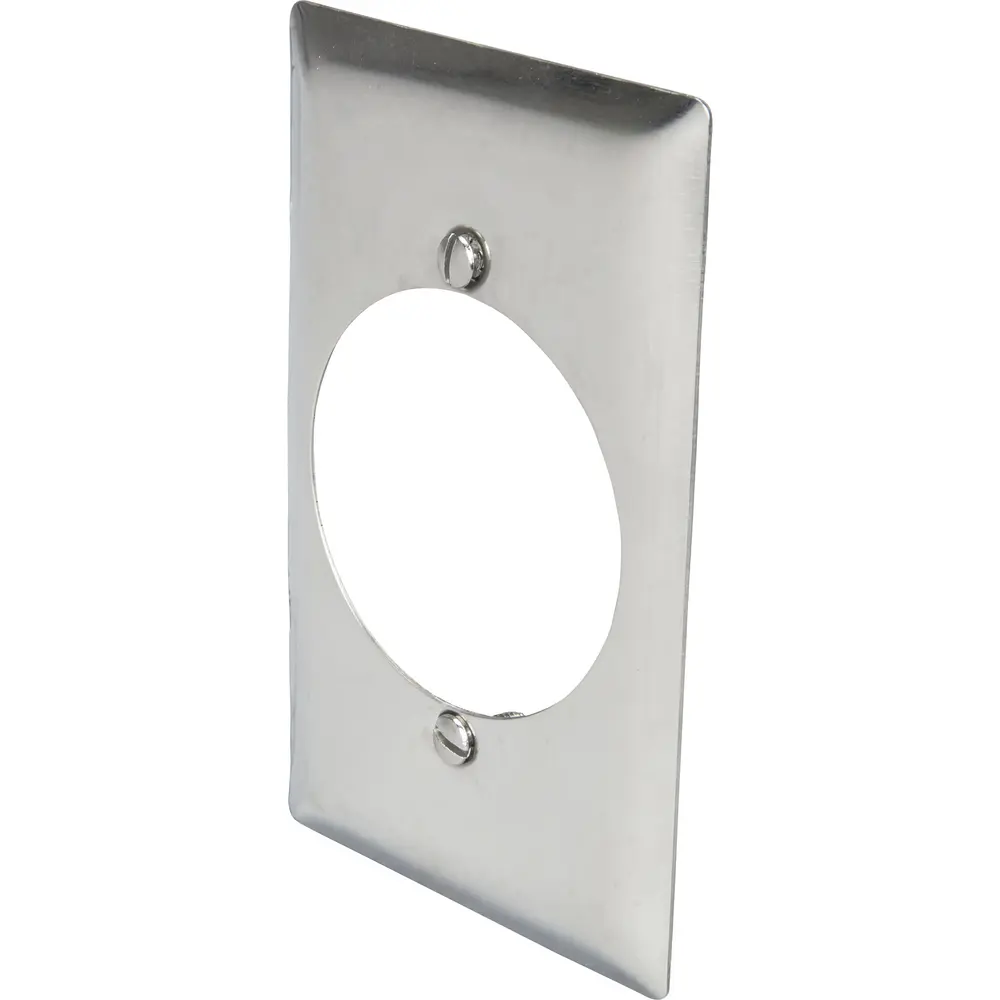 Single-Gang 2.12 in. Diameter Receptacle Wall Plate, Standard Size ...