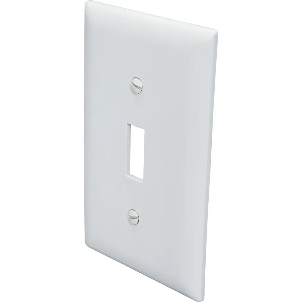 Single-Gang TradeMaster® Toggle Switch Wall Plate, Nylon, Gray