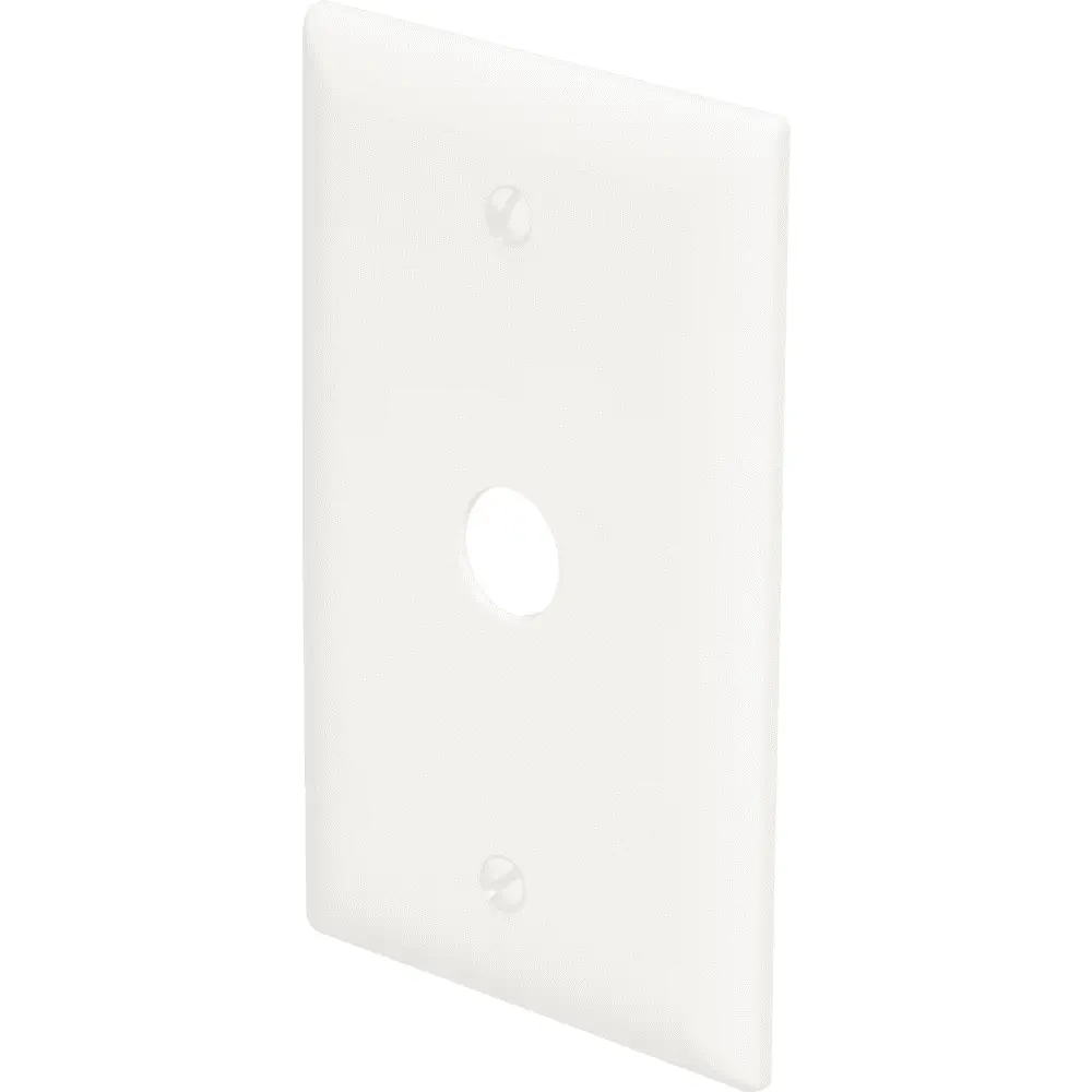 Single-Gang TradeMaster® 0.625 in. Round Wall Plate, Nylon, Light Almond