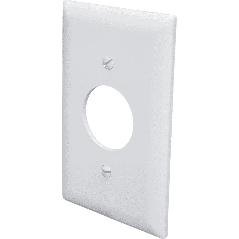 Single-Gang TradeMaster® Single Receptacle Wall Plate, Nylon, Gray