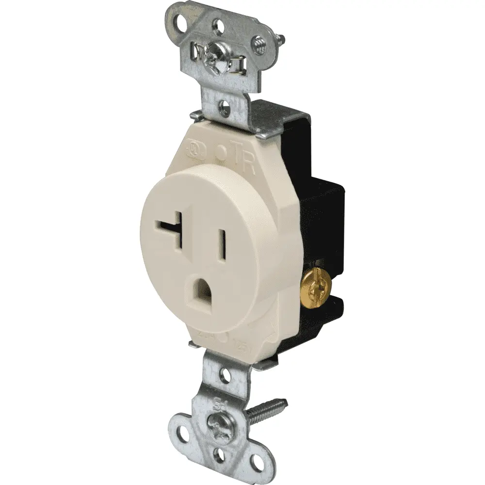 20A 125V Construction Spec-Grade Tamper-Resistant Single Receptacle ...