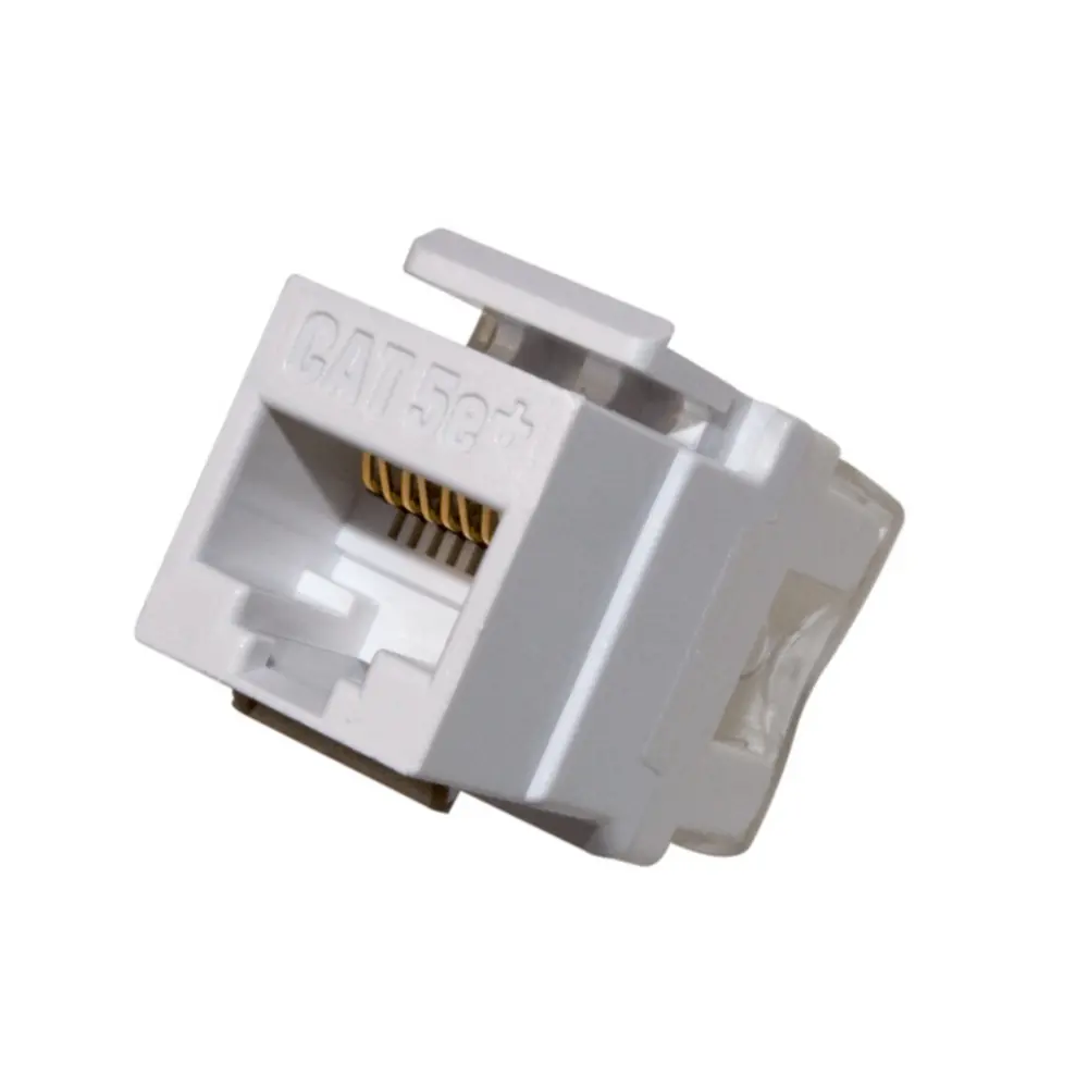 Category 5e RJ45 Keystone Connector, White
