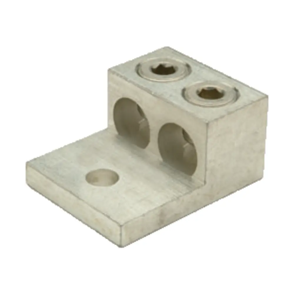 STR 6 AWG - 250 MCM Aluminum Dual Rated Two Conductor Lug, One Hole ...