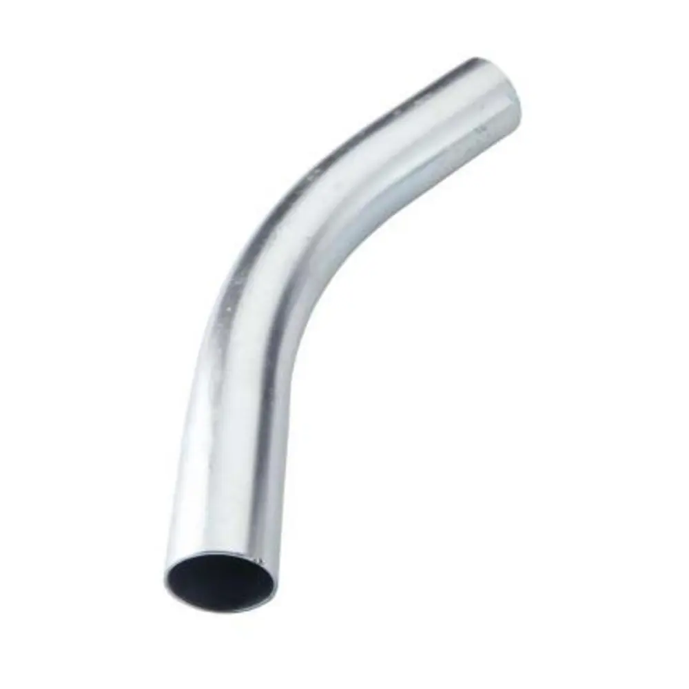 EMT Conduit Elbow, 1 in., 45°, Galvanized, Plain End, Steel