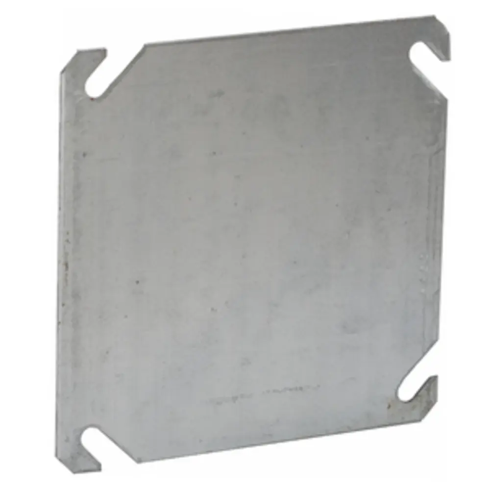 4" Square Cover, Flat, Blank